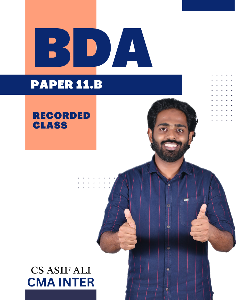 CMA Inter Business Data Analytics (BDA) | Asif Learn Hub